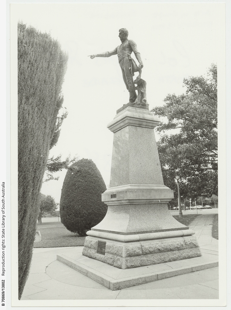 Colonel Light's Statue in North Adelaide. 1988 • Photograph • State ...