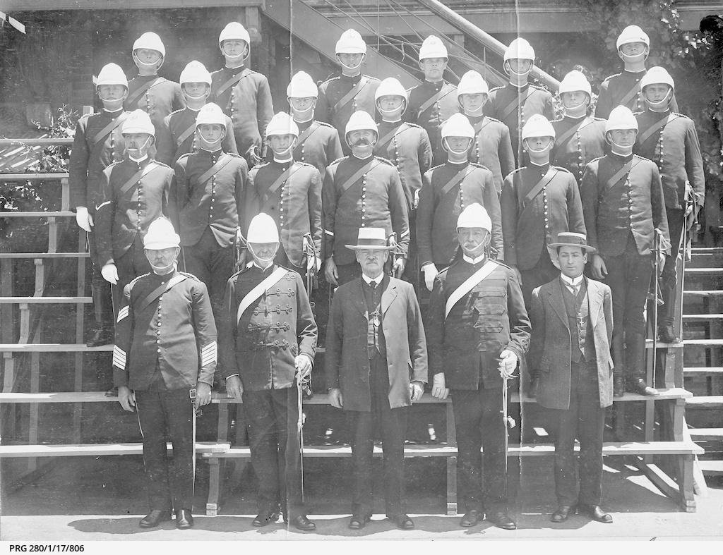 A group of South Australian Mounted Police • Photograph • State Library ...