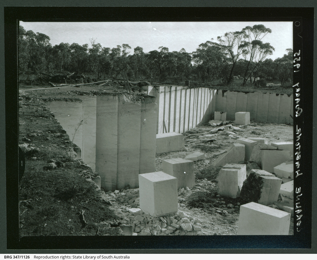 Coraline Limestone Quarry • Photograph • State Library of South Australia