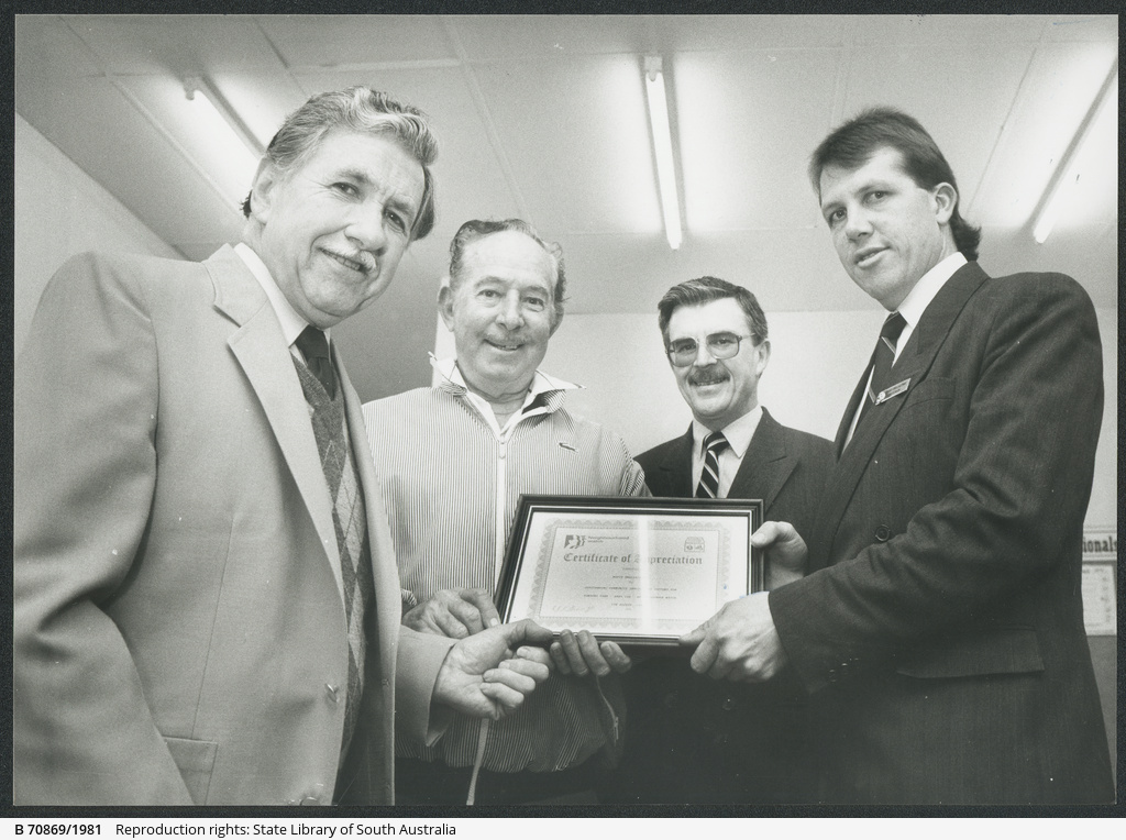 Trott Park Neighbourhood Watch members Roy Killeen (Treasurer), Ron O ...
