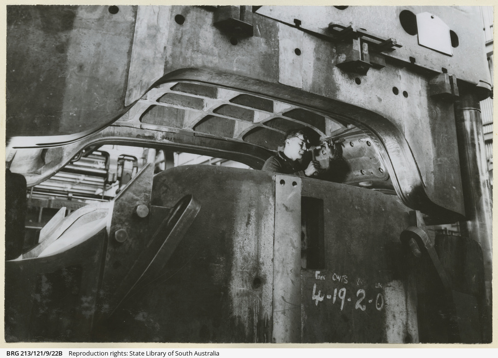 Production facilities at General Motors-Holden's Limited during World ...