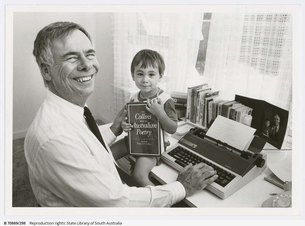 Two-year-old Michael helps dad David Doolan of Norwood write poems to ...