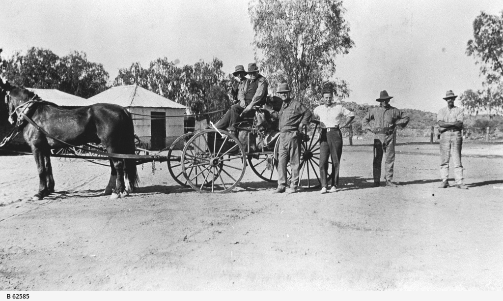 Mail coach leaving Alice Springs • Photograph • State Library of South ...