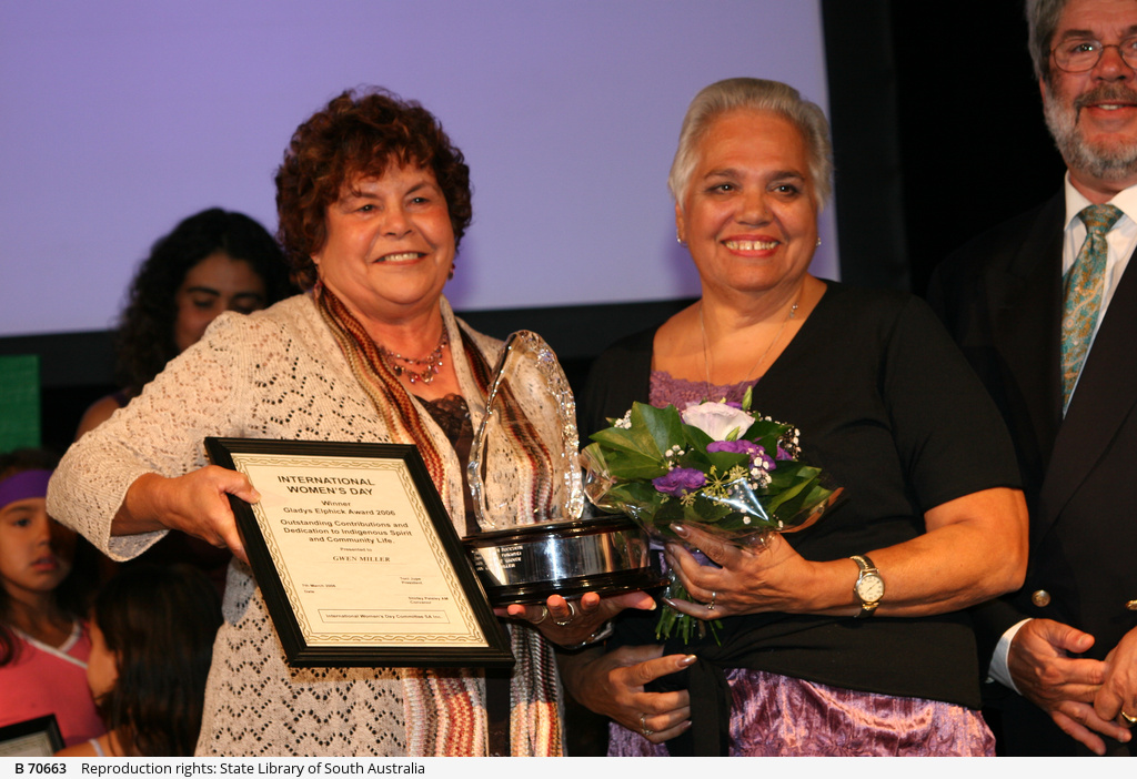 Gwen Miller winner of the Gladys Elphick Award • Photograph • State ...