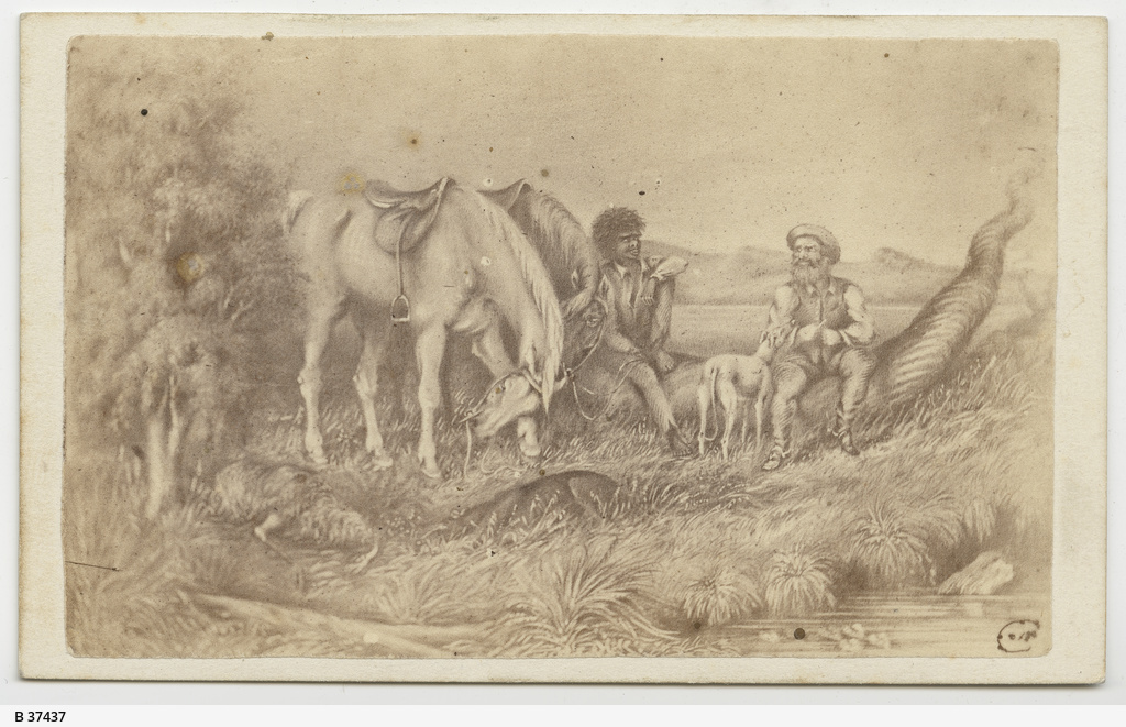'Hunters after the kill' • Photograph • State Library of South Australia