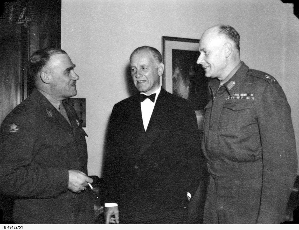 Lt.Gen. Northcott, Sir Willoughby Norrie and Lt.Gen. Gairdman ...