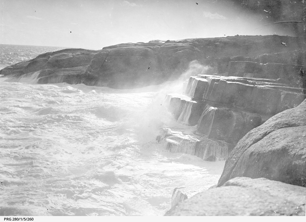 Surf crashing on the rocks of Thistle Island • Photograph • State ...