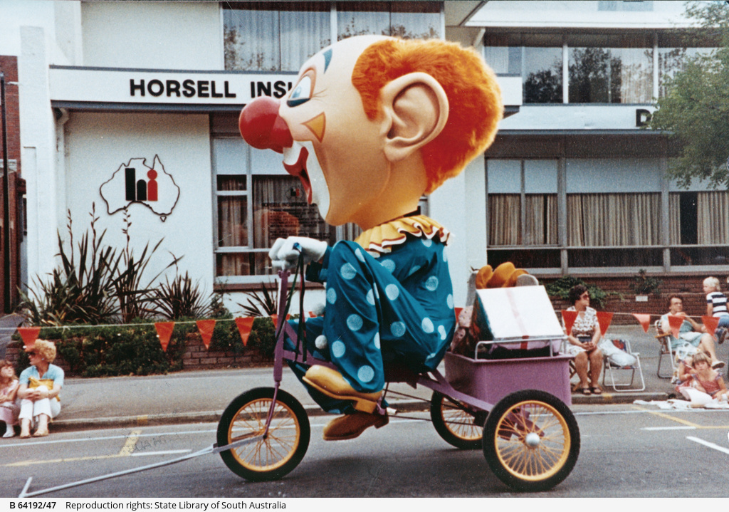 John Martin's Christmas pageant : Cycle Clown • Photograph • State ...