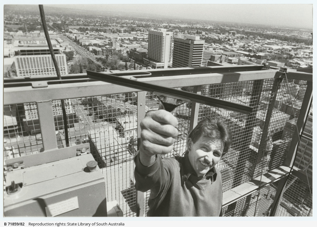 Ian Bedford at work • Photograph • State Library of South Australia