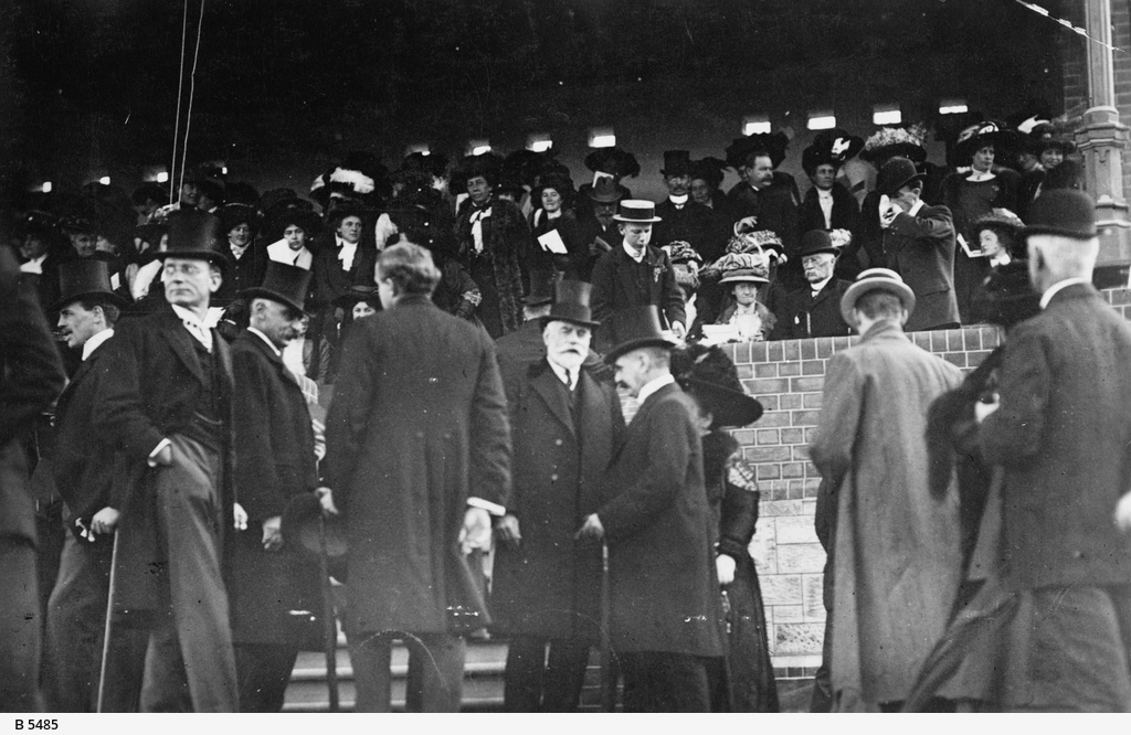 University Oval Grandstand • Photograph • State Library of South Australia