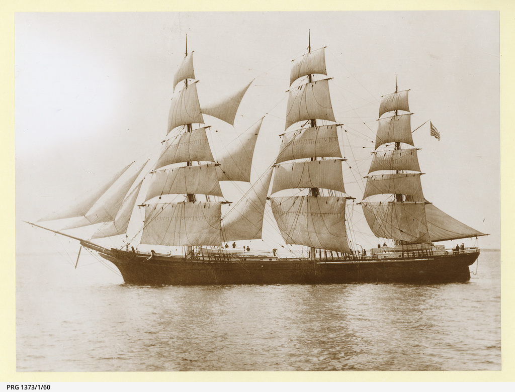 The 'Independence' under sail • Photograph • State Library of South ...