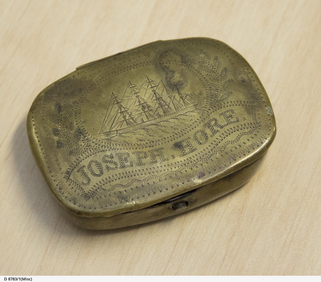 Engraved snuff box • Realia • State Library of South Australia