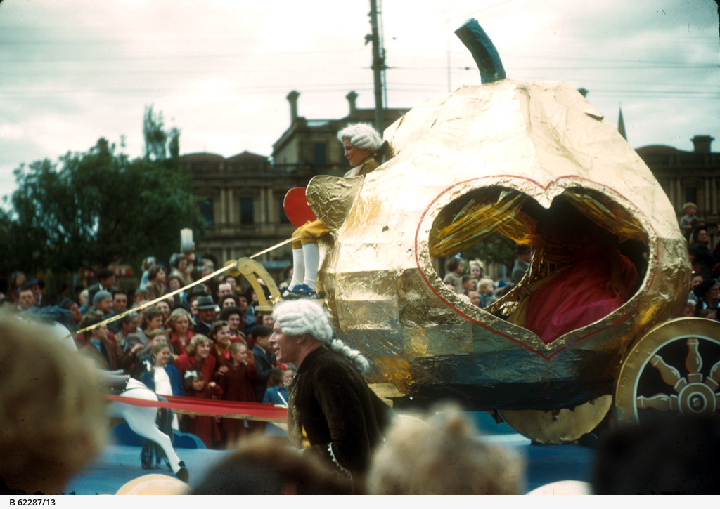 John Martin's Christmas Pageant: Cinderella float • Photograph • State ...