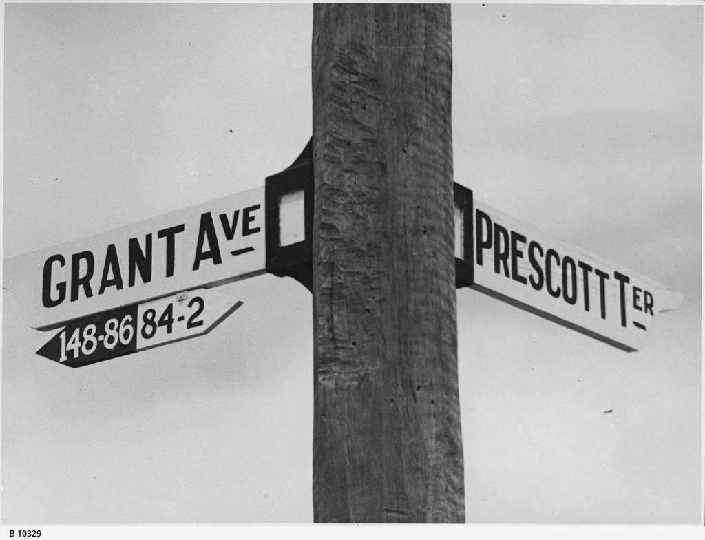New Type of Street Signs • Photograph • State Library of South Australia