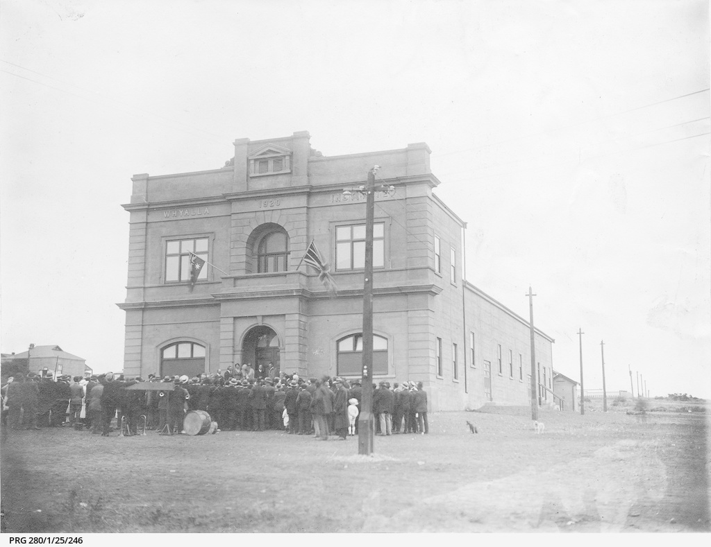 Opening day for Whyalla Institute • Photograph • State Library of South ...