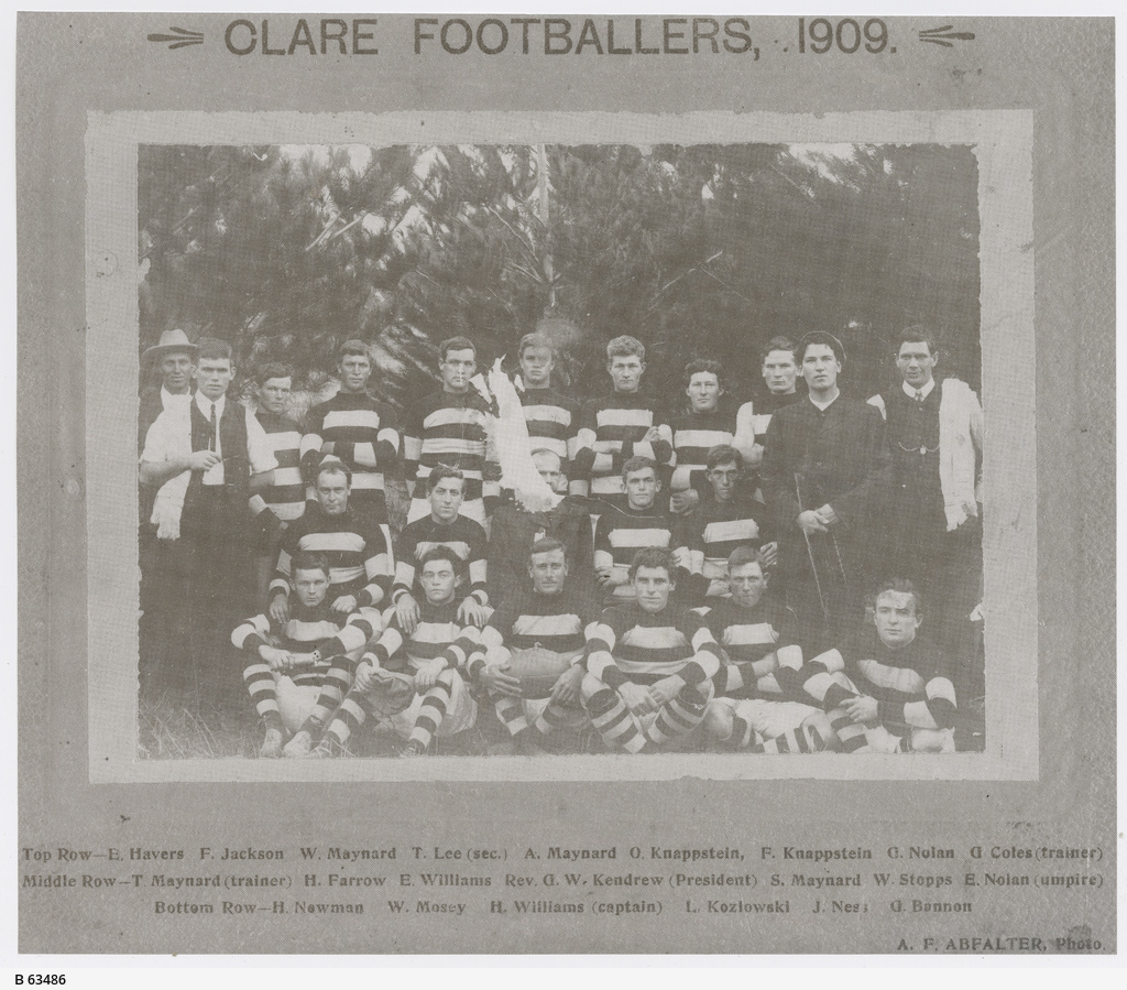 Clare football team • Photograph • State Library of South Australia