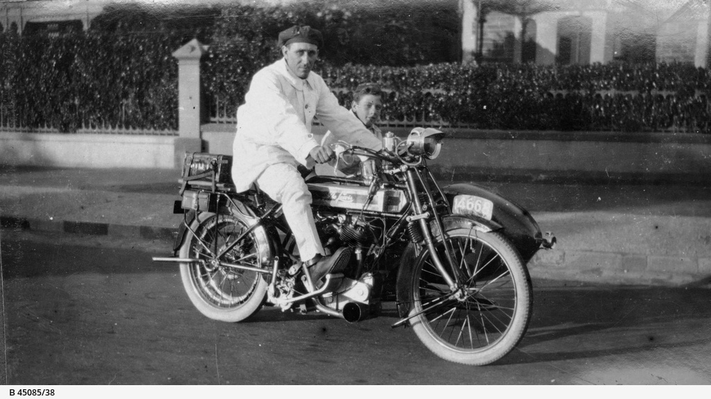Lewis motorcycle • Photograph • State Library of South Australia
