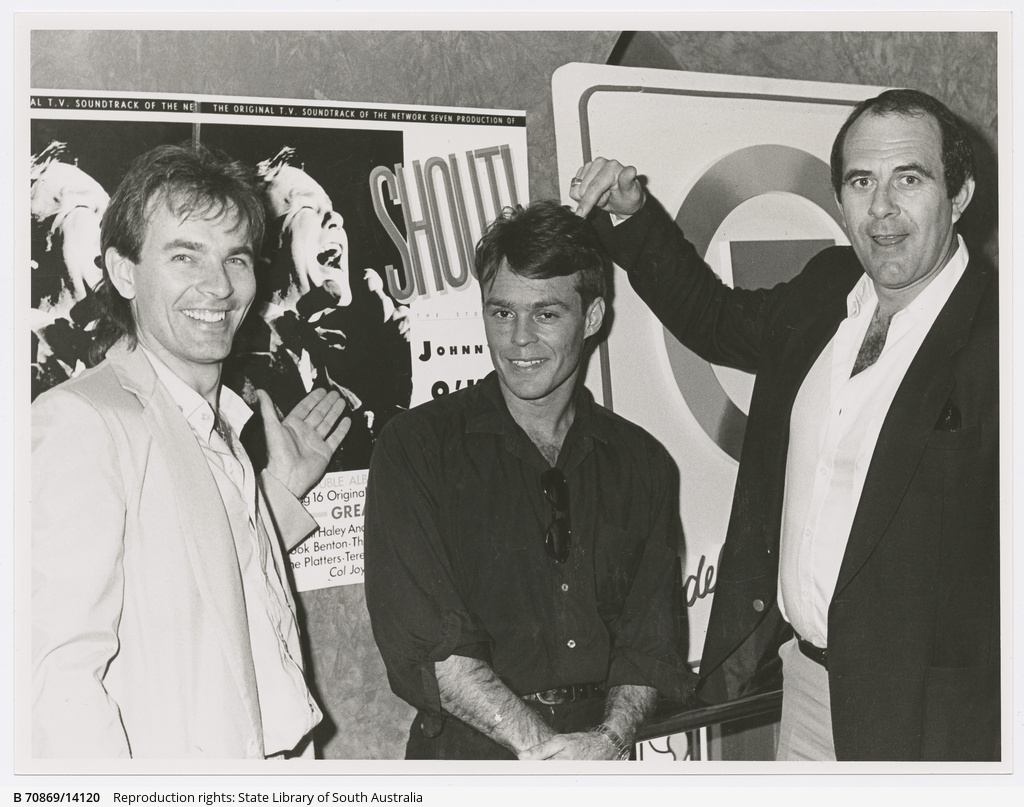 Greg Clark (left) and Jeff Sunderland (right) met Terry Serio, star of ...