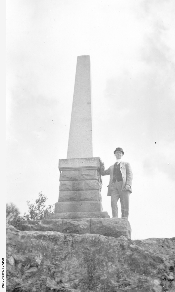Adam Lindsay Gordon monument at Mount Gambier • Photograph • State Library of South Australia