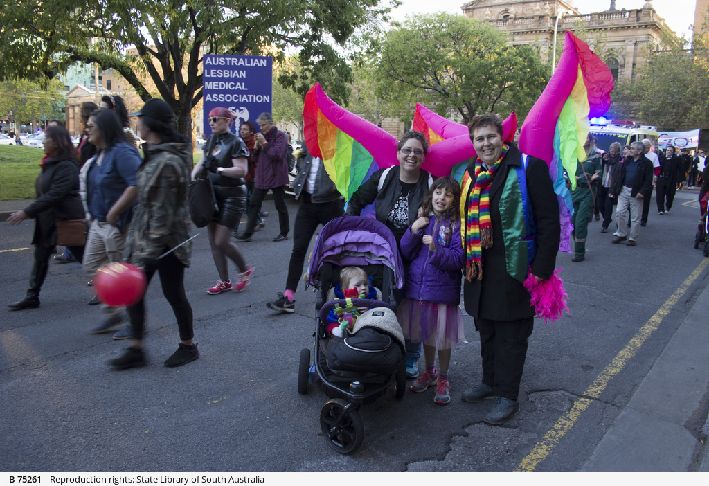 Mitchell-Smith family at Pride March Adelaide • Photograph • State ...