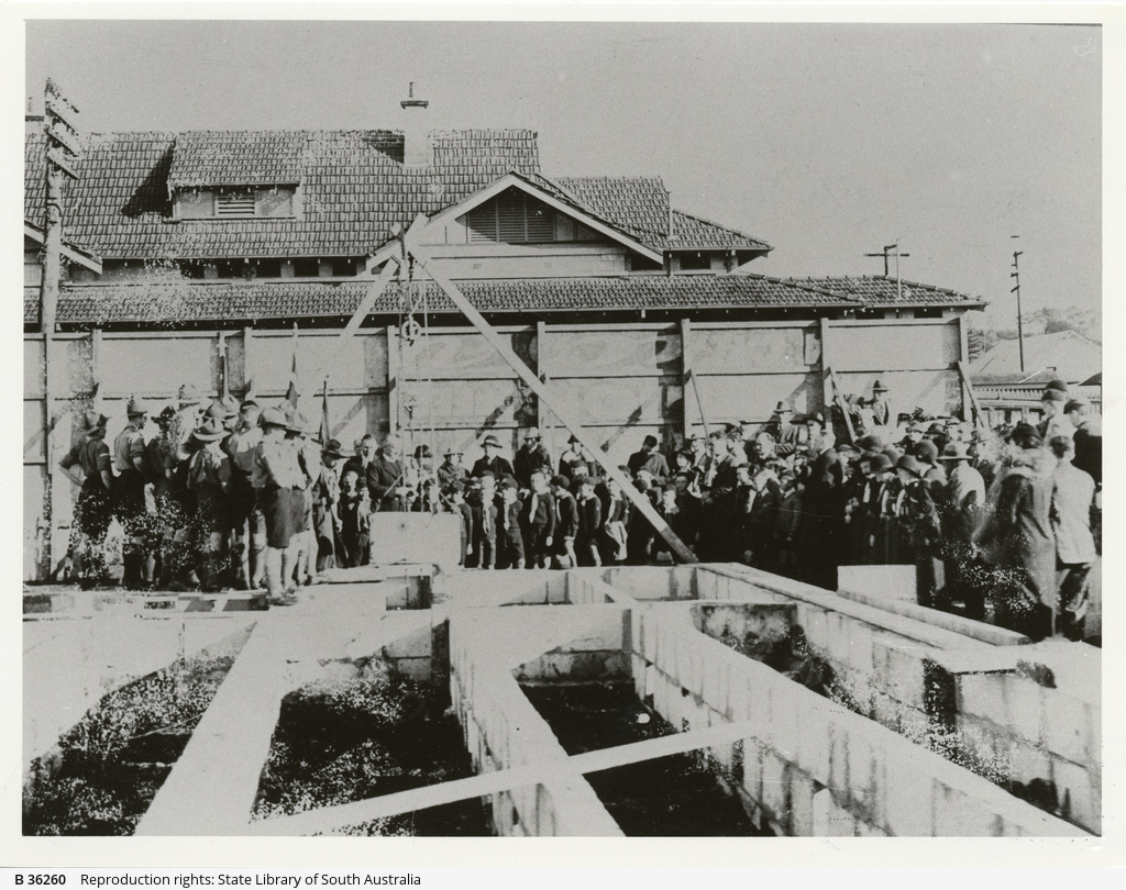 Foundation Stone Ceremony • Photograph • State Library of South Australia