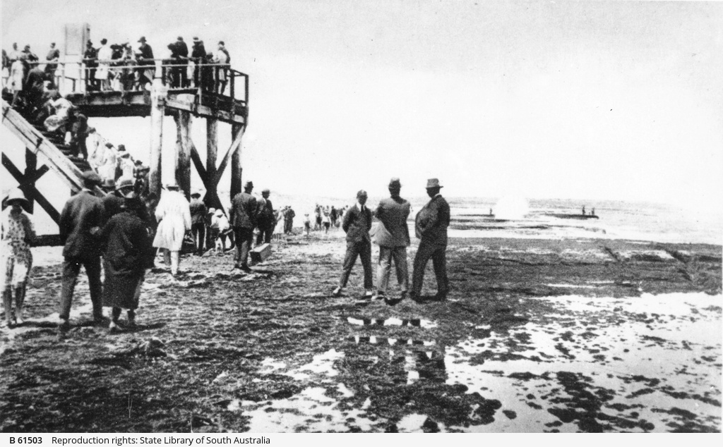 Port Noarlunga reef at low tide • Photograph • State Library of South ...