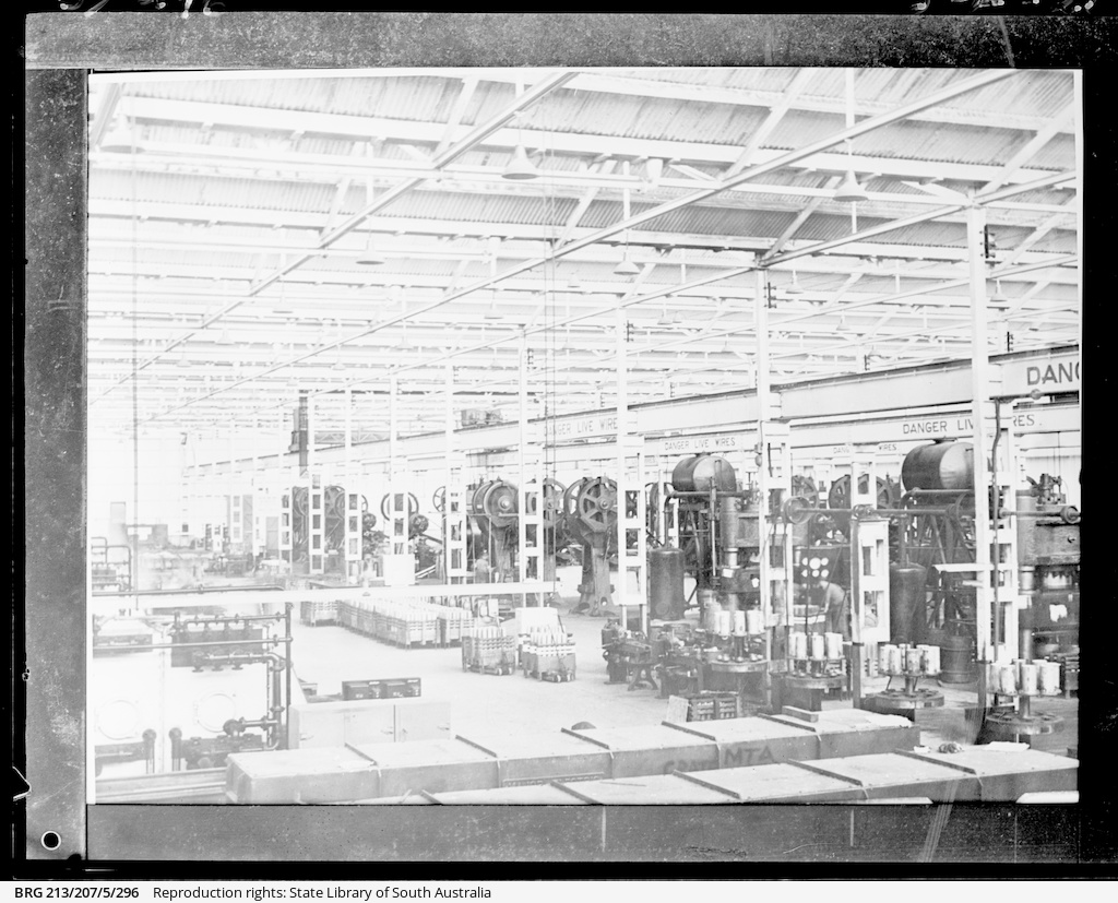 Views inside Finsbury Plant • Photograph • State Library of South Australia