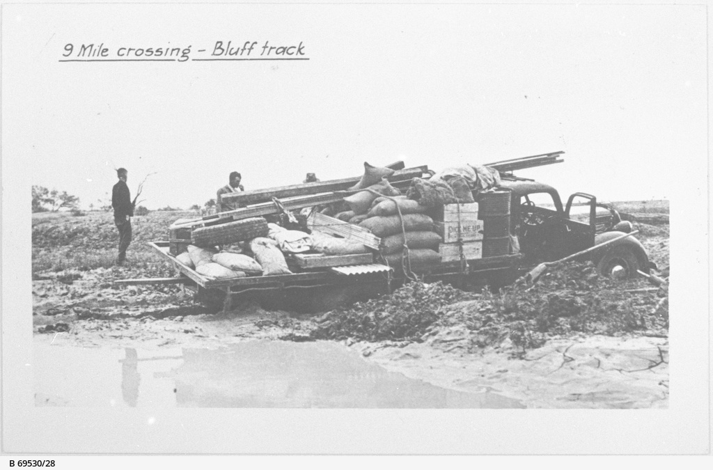 Bogged truck • Photograph • State Library of South Australia
