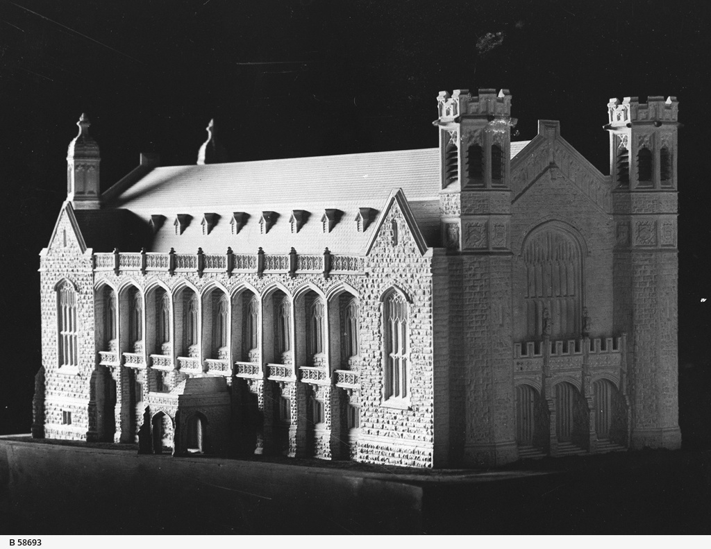 Scale model of Bonython Hall in the University of Adelaide • Photograph ...