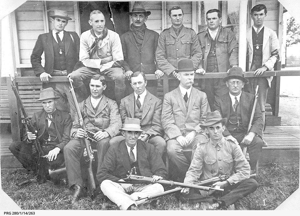 Men of the Australian Rifle team • Photograph • State Library of South ...