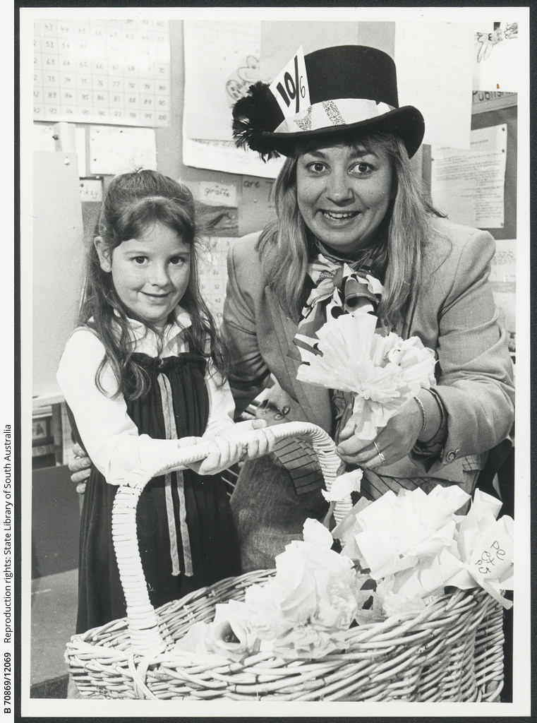 "There will be lots of flowers and games to play", says "Mad Hatter" Jenne Marlow (teacher) as ...