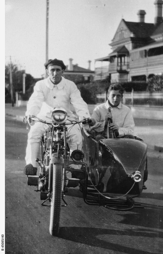 Lewis motorcycle • Photograph • State Library of South Australia