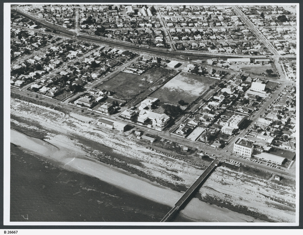 Aerial view of Largs • Photograph • State Library of South Australia