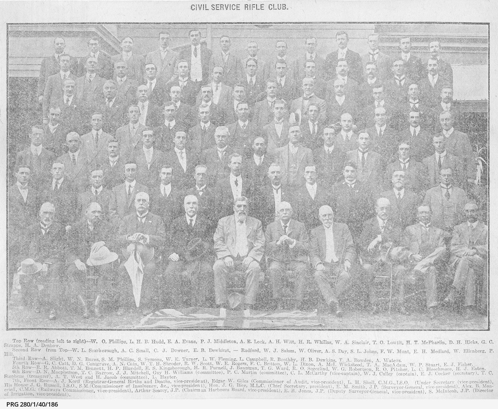 Members of the Civil Service Rifle Club • Photograph • State Library of ...