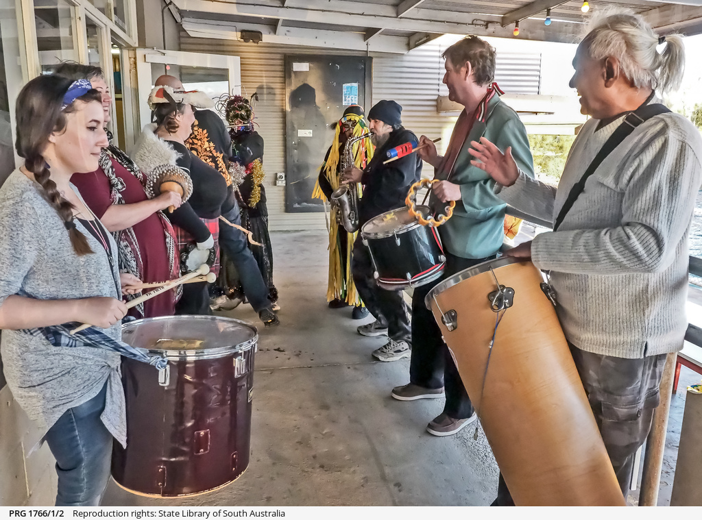 Musicians and monsters gathering at the Dancing Monsters Emerge ...