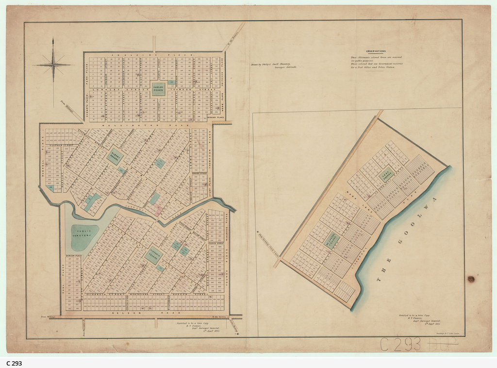 [Plan of townships of Currency Creek and Goolwa] [cartographic material ...