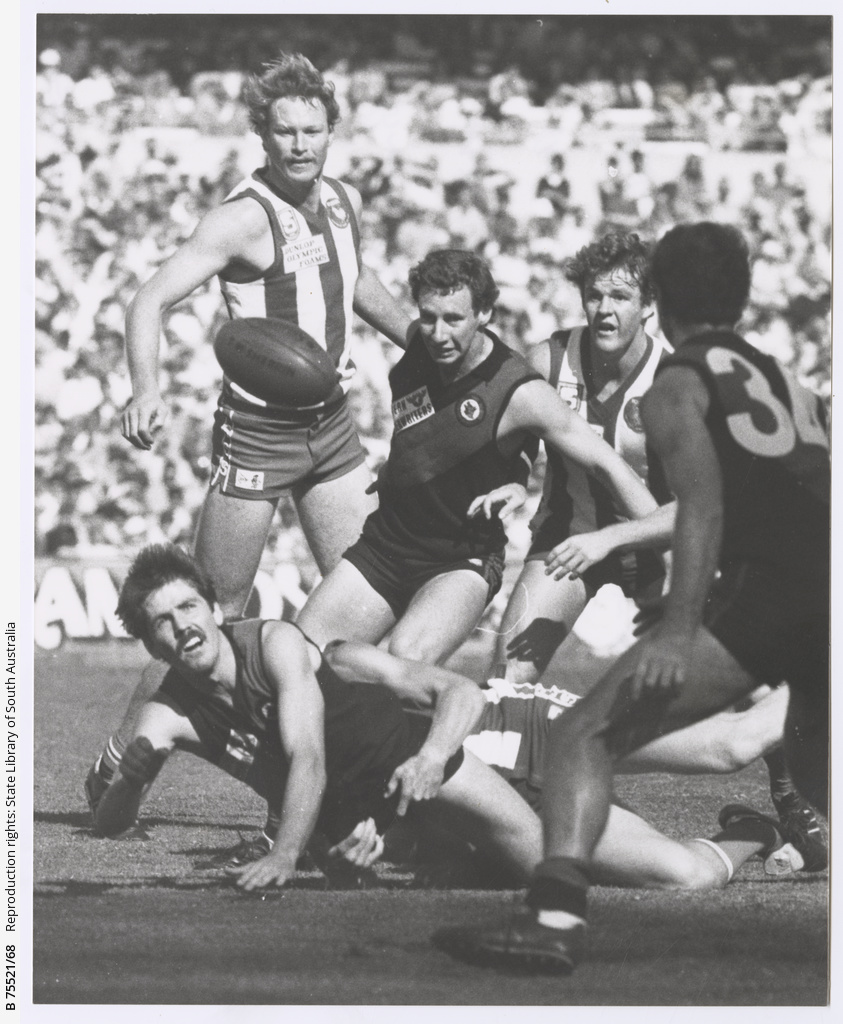 Photographs of West Adelaide and other football clubs at matches and ...