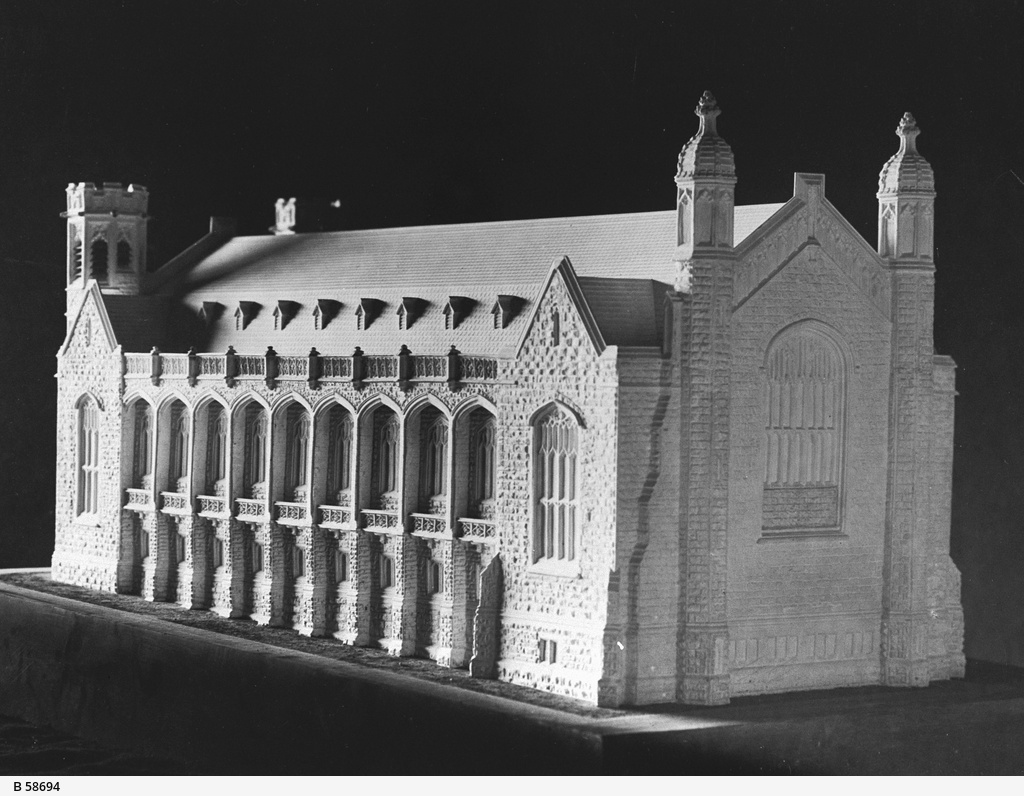 Scale model of Bonython Hall at the University of Adelaide • Photograph ...