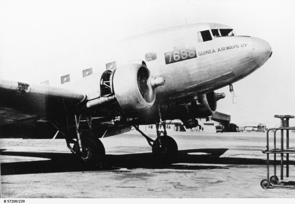 Guinea Airways Ltd. Douglas DC-3 Aircraft • Photograph • State Library ...