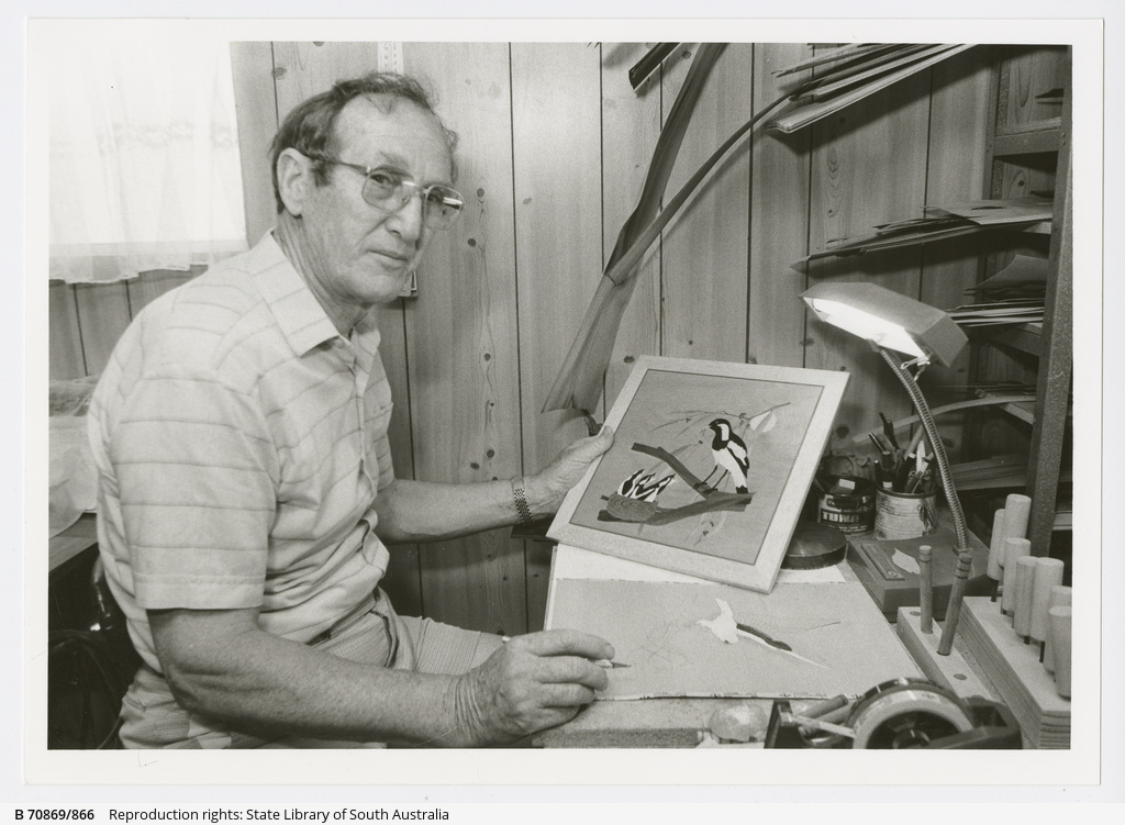 Brooklyn Park resident Jim Sykes practises the ancient art of marquetry ...
