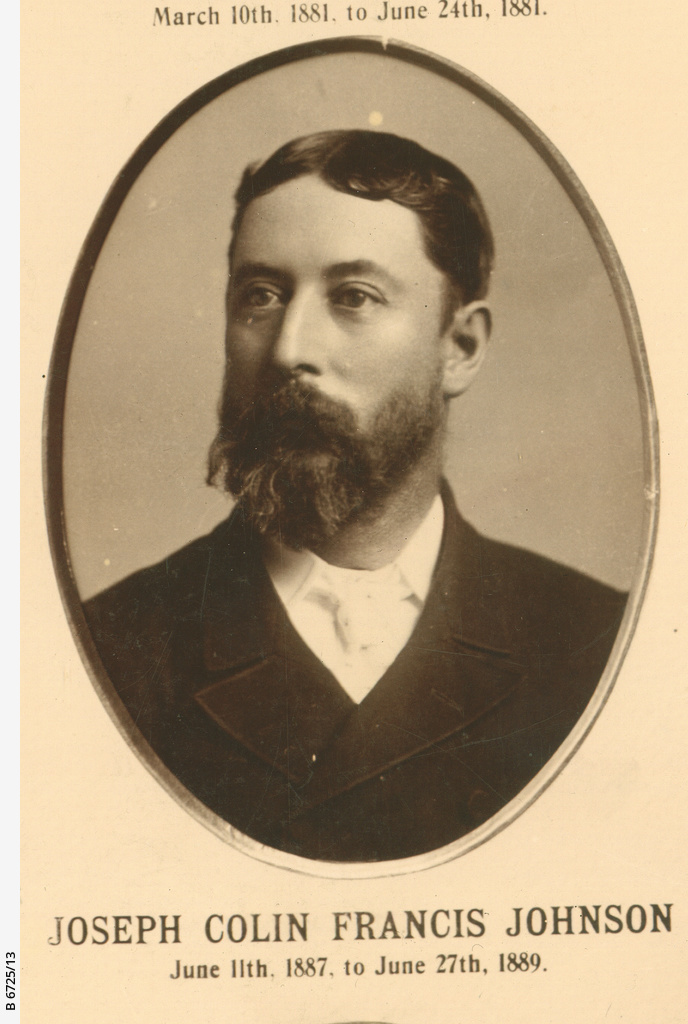 Ministers controlling education in SA : Joseph Colin Francis Johnson ...