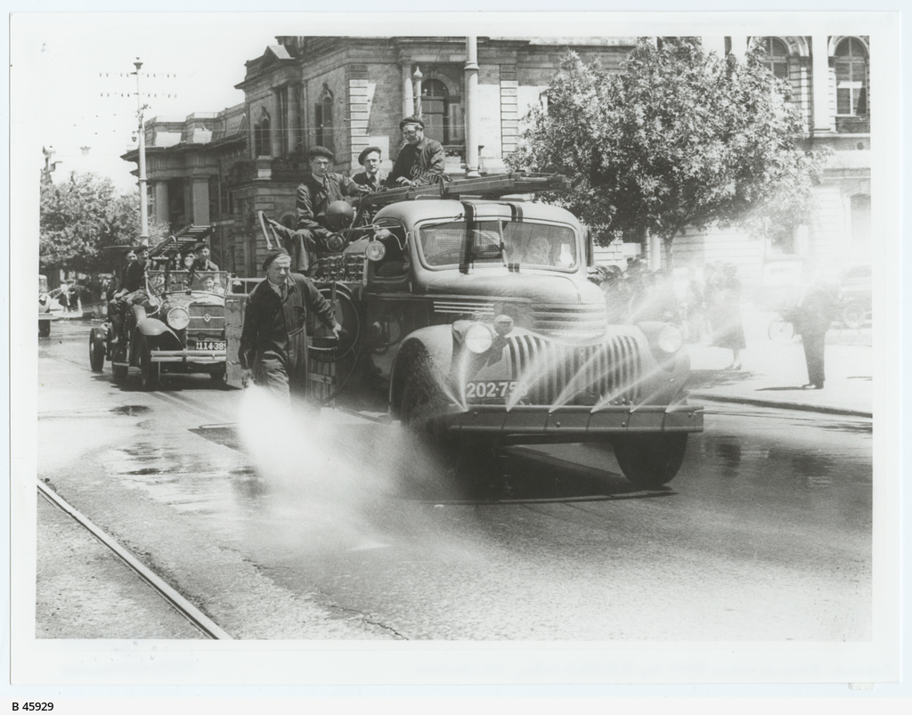 Fire-fighting parade, Mt Barker • Photograph • State Library of South ...