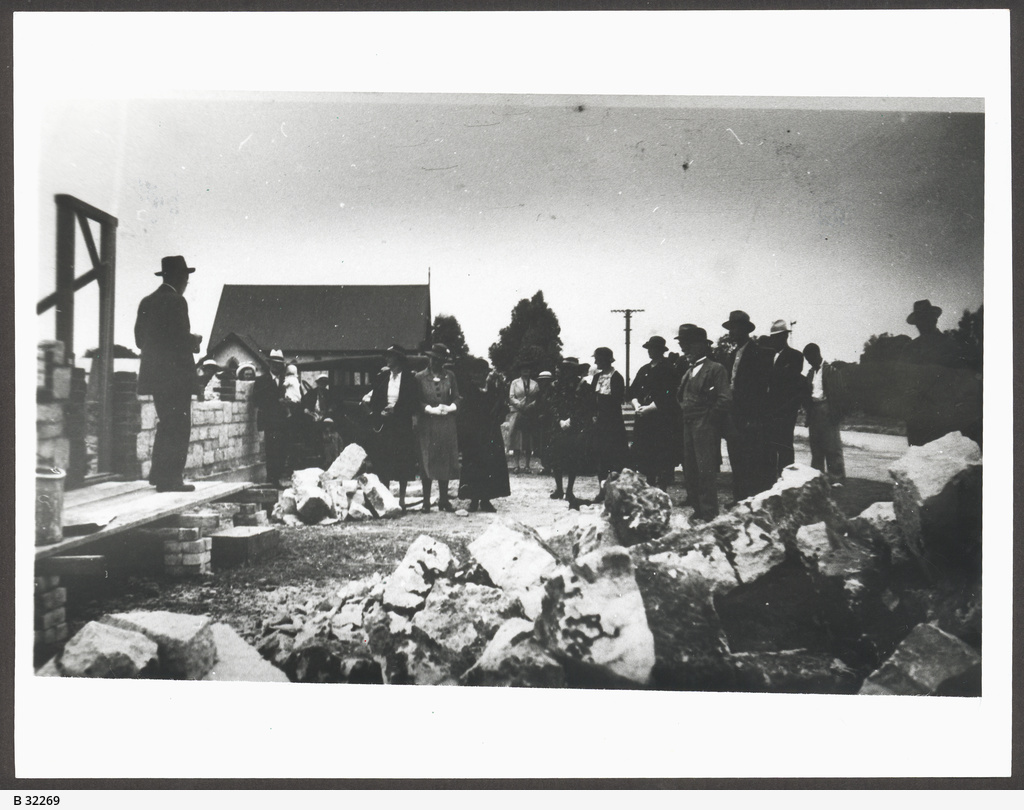 Foundation Stone, Warooka • Photograph • State Library of South Australia