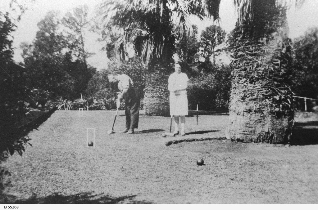 Croquet court at 'Beefacres' • Photograph • State Library of South ...