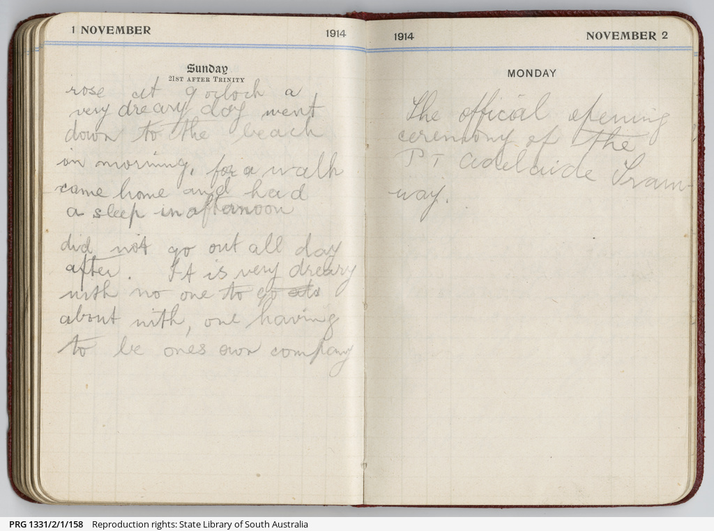 Diary of Frederick Leopold Terrell, 1914 • Manuscript • State Library ...