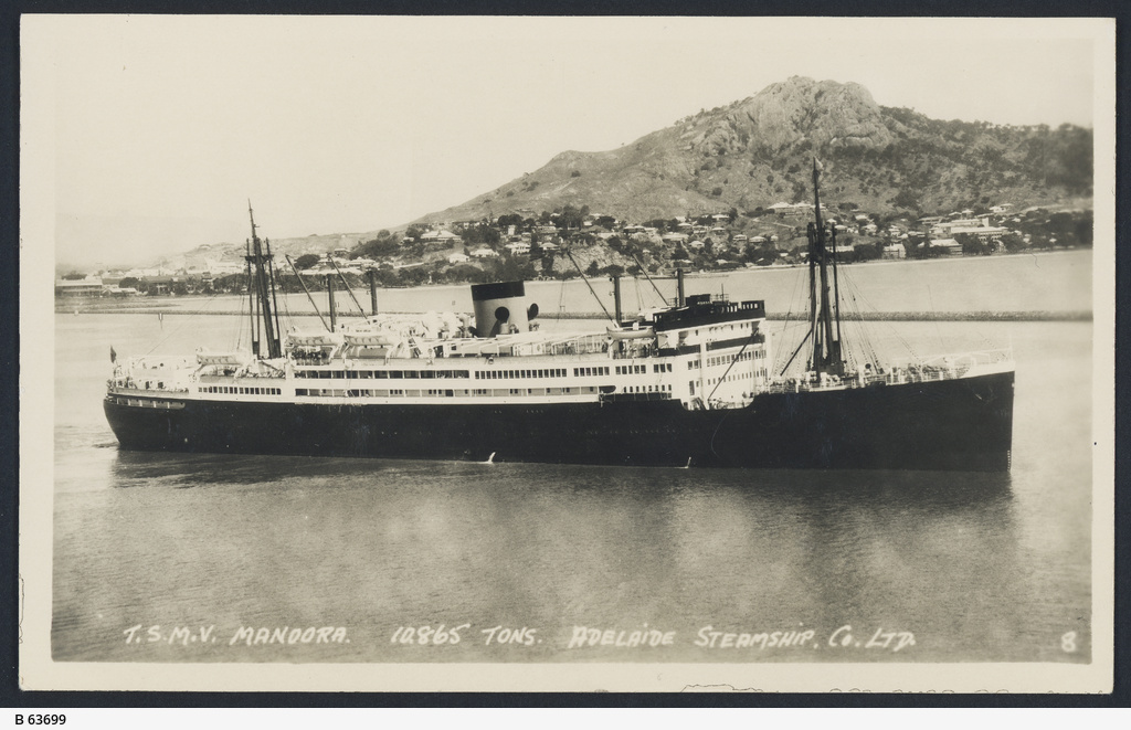 T. S. M. V. 'Manoora' • Photograph • State Library of South Australia