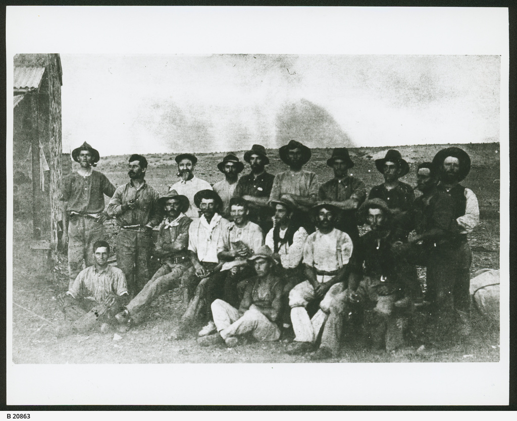 Railway gang, Oodnadatta • Photograph • State Library of South Australia