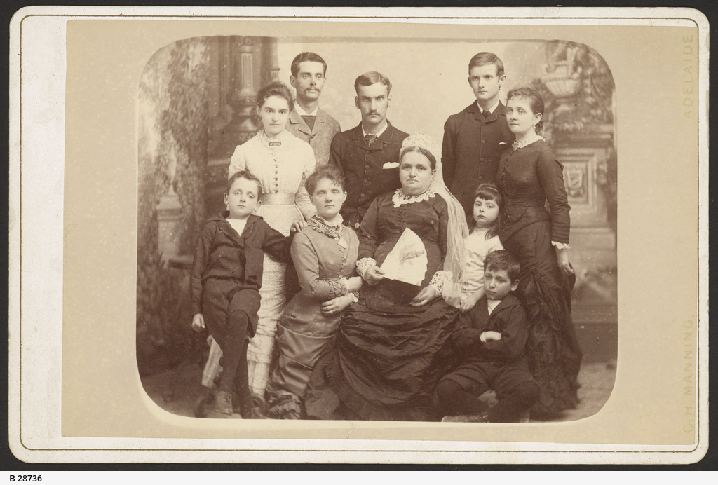 Mrs E. Harcus and family • Photograph • State Library of South Australia