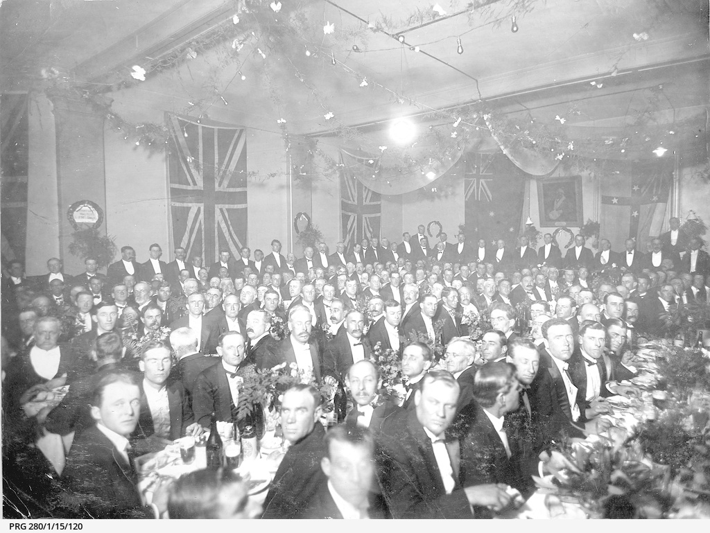 Freemasons attending a dinner in South Australia • Photograph • State ...