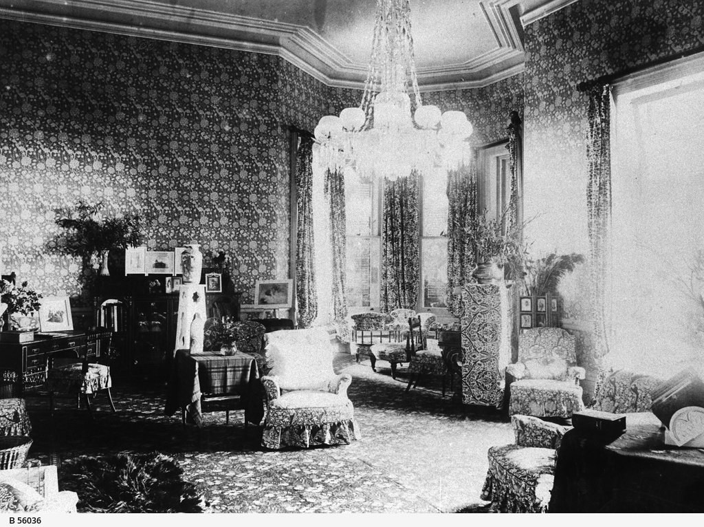 Drawing room at Government House • Photograph • State Library of South ...